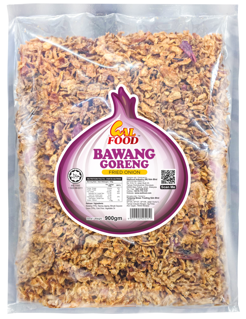 Bawang Goreng 900gm – Walfood Industry (M) Sdn Bhd