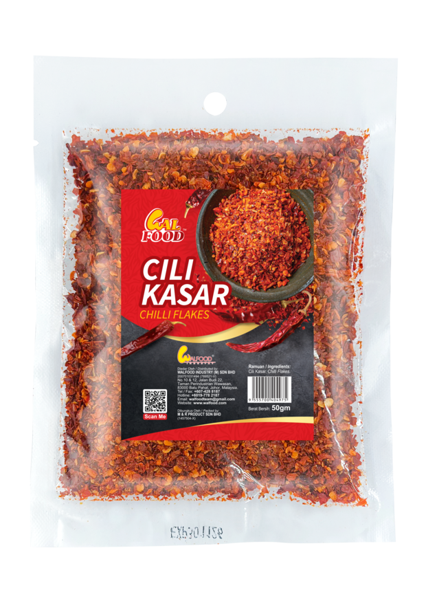 Cili Kasar 50gm – Walfood Industry (M) Sdn Bhd